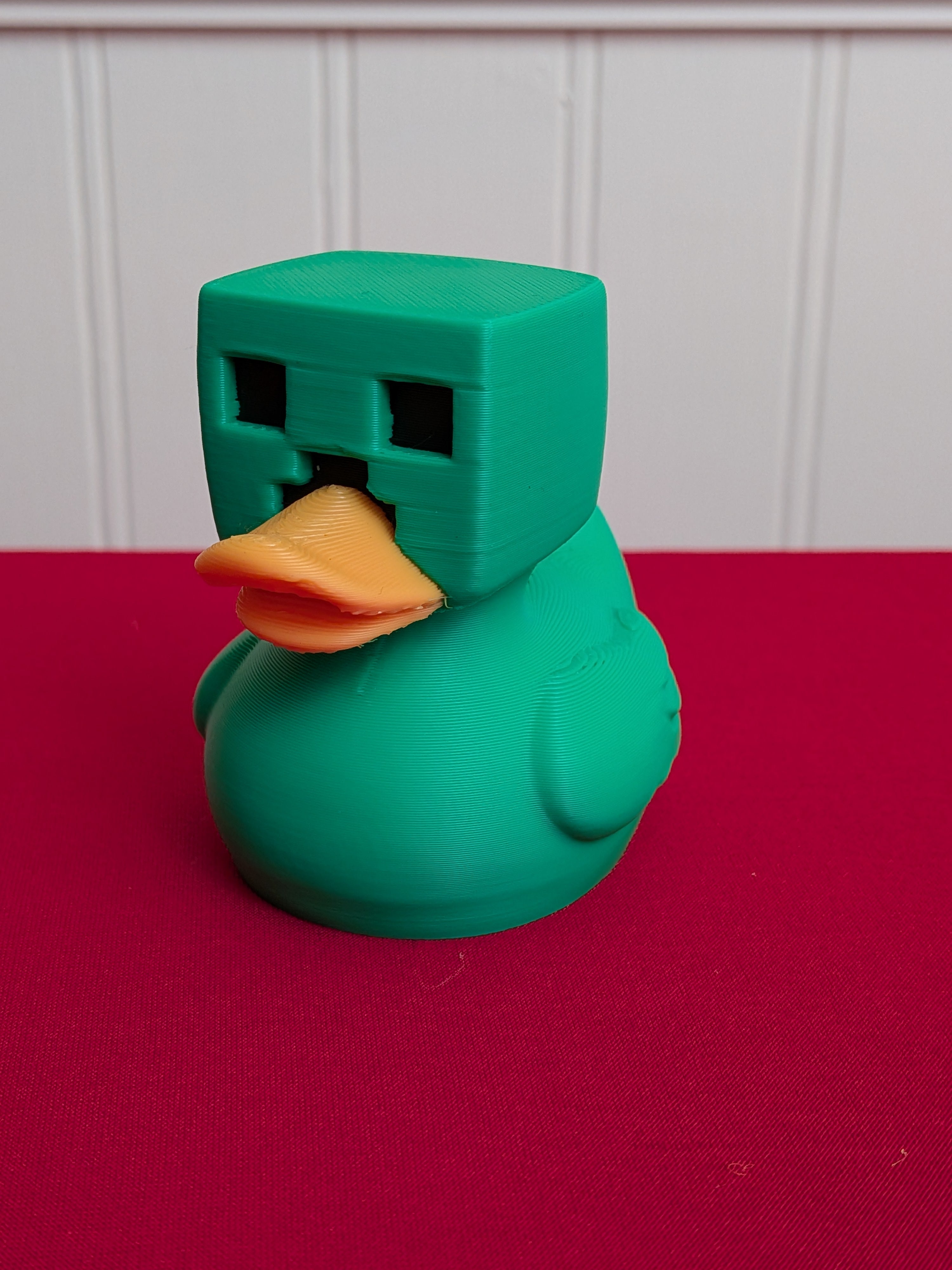 💣 Minecraft Creeper Inspired Duck | 3D Printed Collectible | Gamer Rub ...