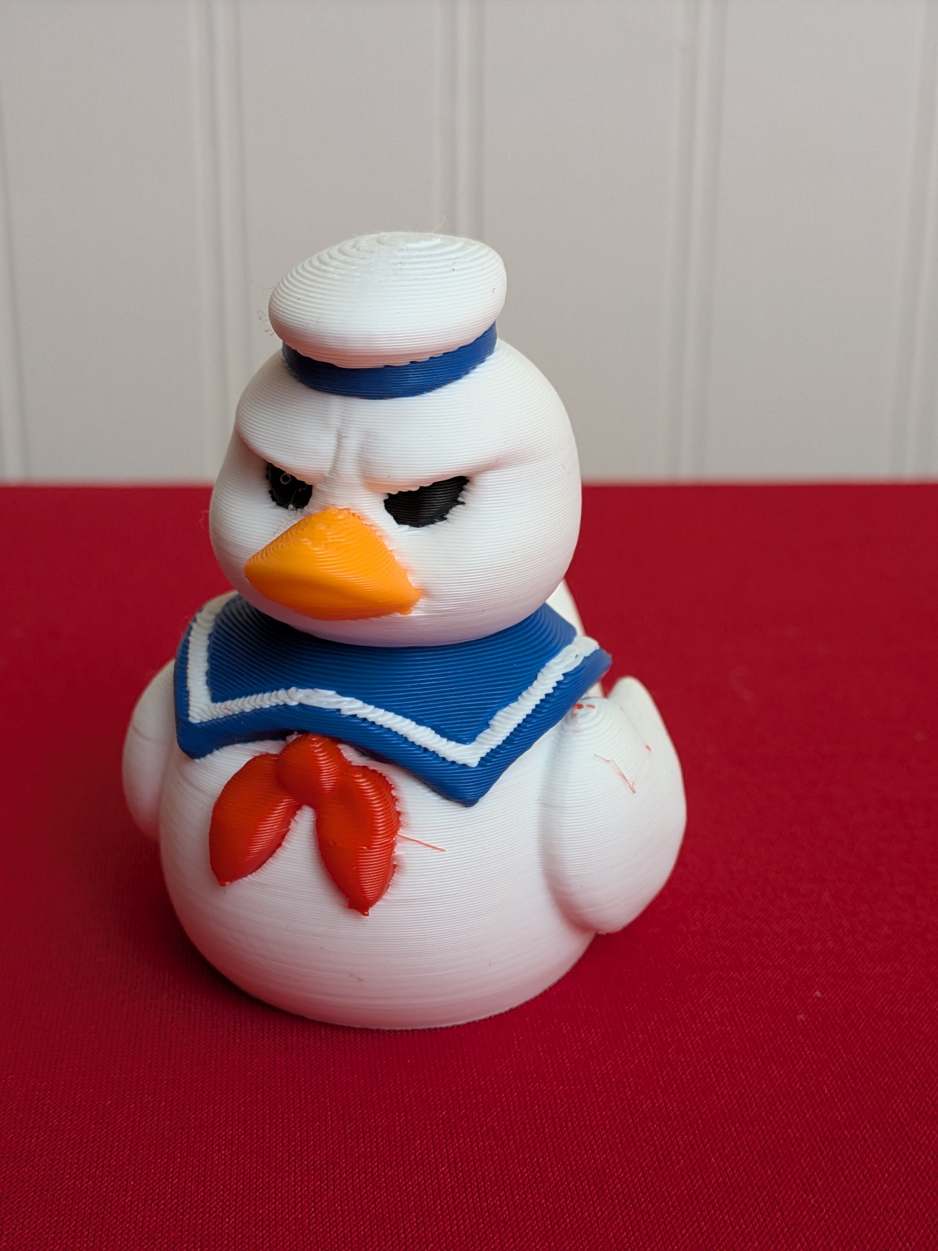 ⚪ Stay Puft Marshmallow Duck – 3D Printed Duck Collectible 🦆 – 3d Monthly