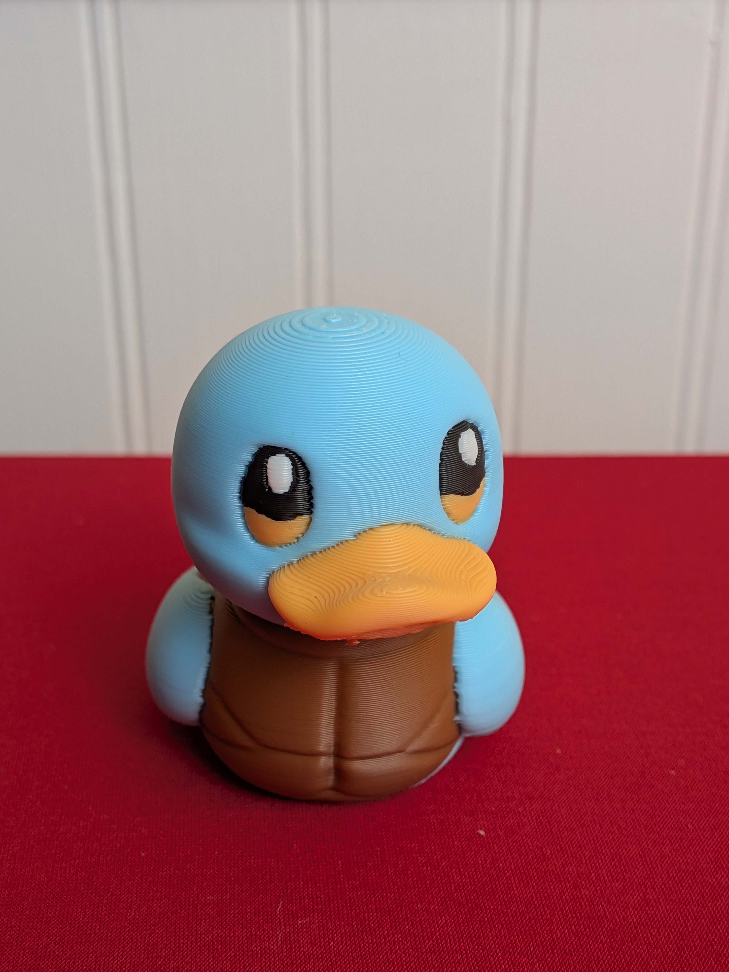 Squirtle Inspired Duck – 3D Printed Pokémon Duck Figurine, Collectible ...